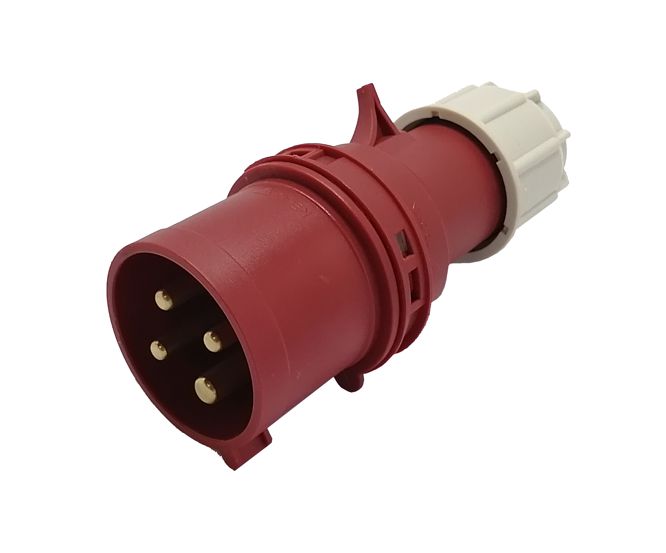 IPS-CE-024N - INLINE INDUSTRIAL PLUG TOP 32A 3P E 380V IP44