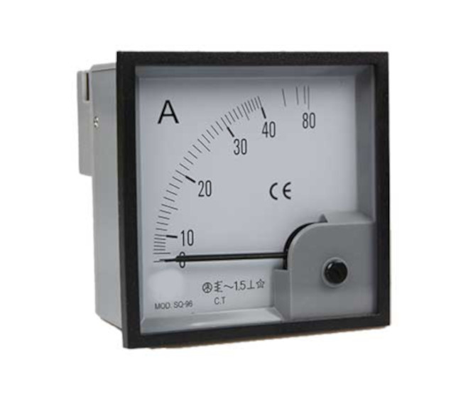 AM-72-20/40A - AMMETER 72x72 DIRECT READING SCALE 40A