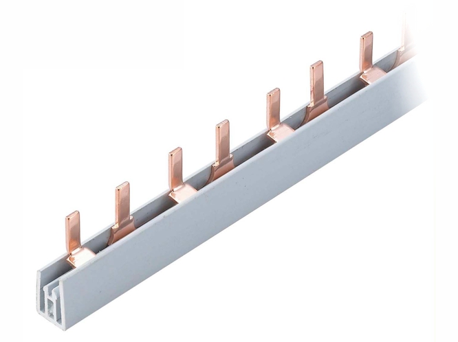 BBI-2P-63A-18MM - BUSBAR INS 2PH 63A 1M 3&6kA