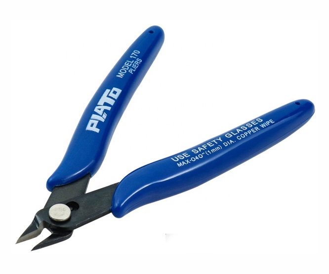 PLATO170 - LOW PROFILE SIDE CUTTERS PLIERS MICRO SHEAR