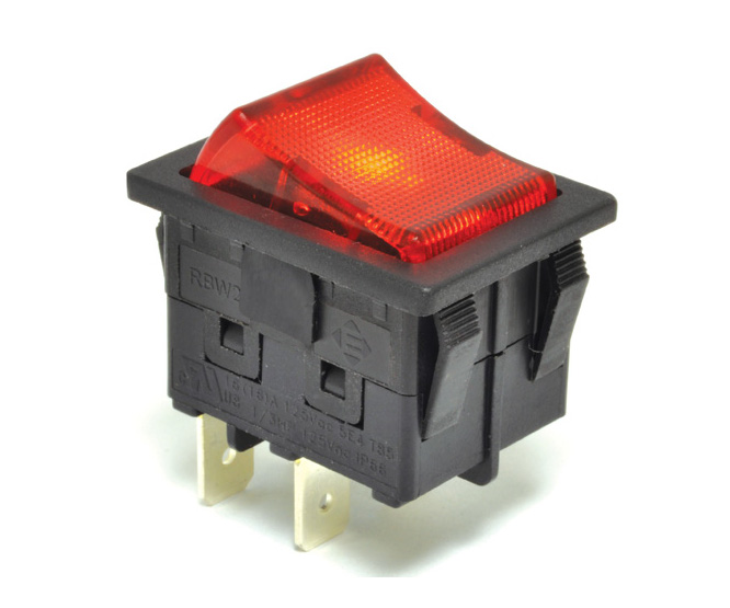 SCI R13-105 - ROCKER SWITCH DPST 28x25 NO-COVER