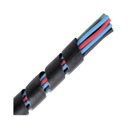 211213 - SPIRAL BINDING BLACK OD=12mm - 5.5M/ROLLS